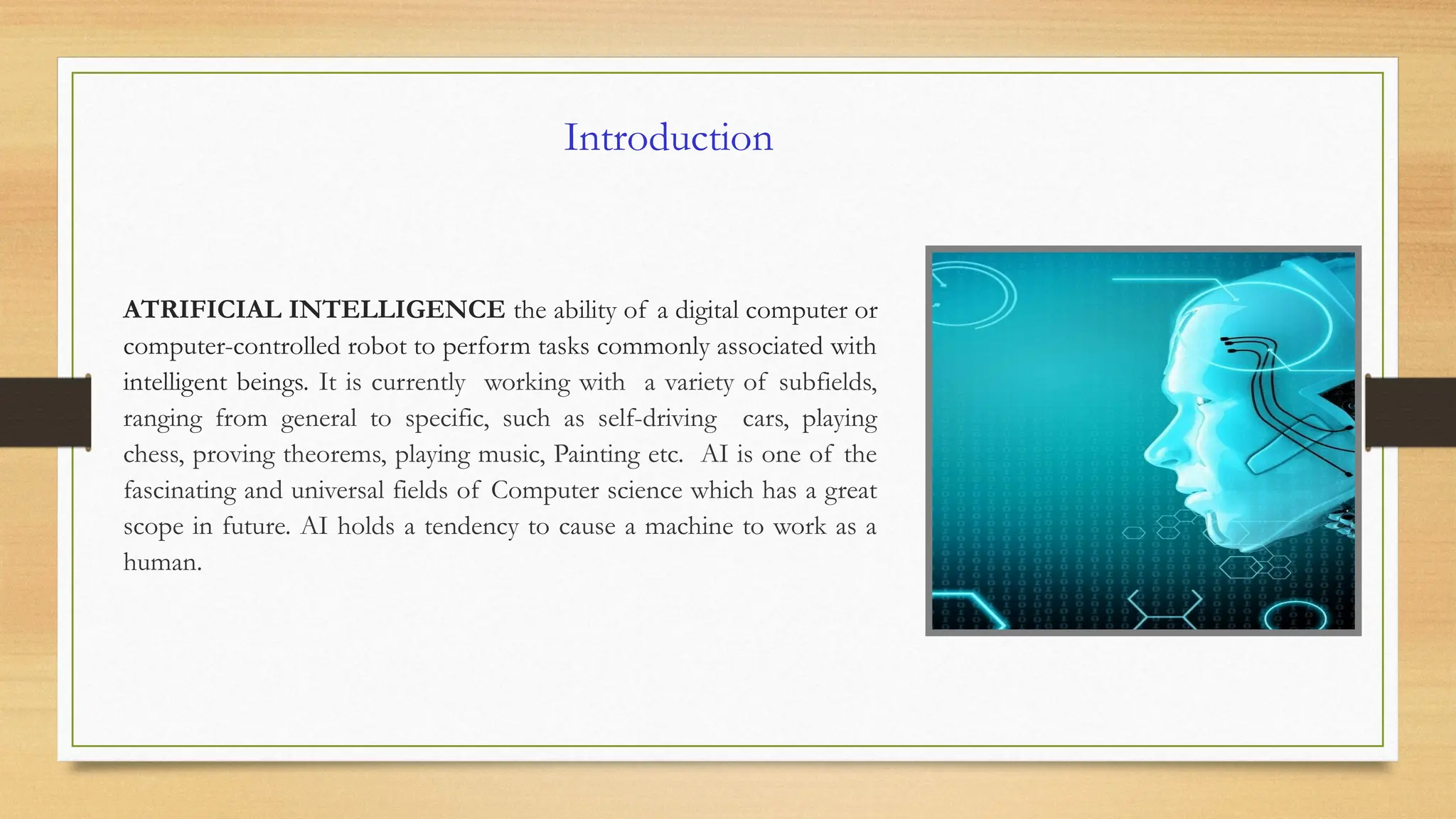 Artificial intelligence and machine learning | PPTX