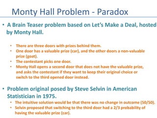 AI - Monty Hall Paradox | PPTX