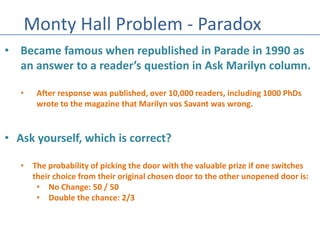 AI - Monty Hall Paradox | PPTX