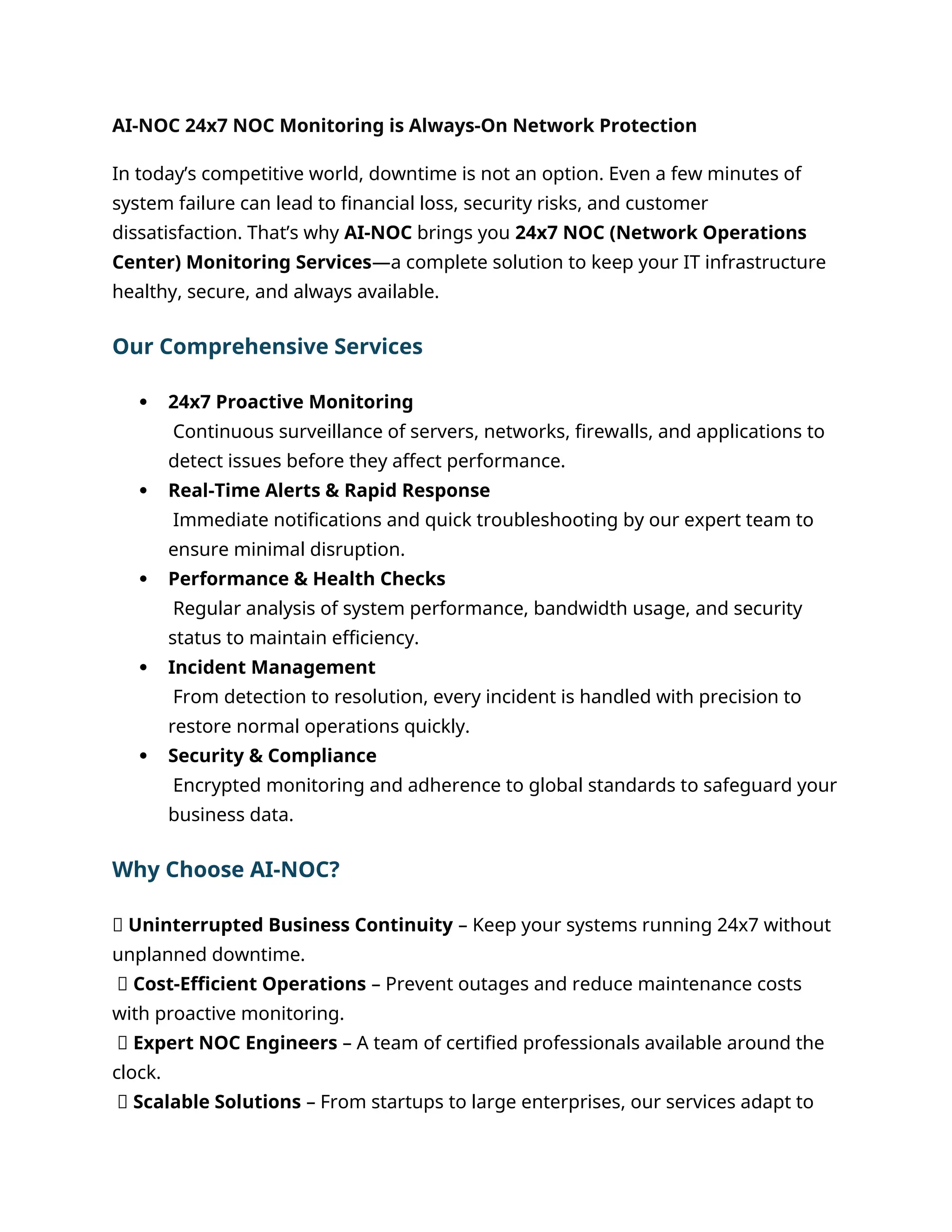 AI-NOC 24x7 NOC Monitoring is Always-On Network Protection.docx