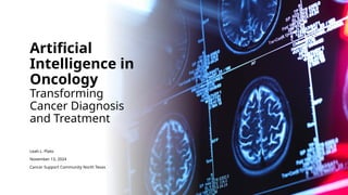 Applications of Artificial Intelligence in Oncology | PPTX