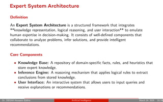 Expert Systems: Definition, Functioning, and Development Approach - [Part: 1] | PPT