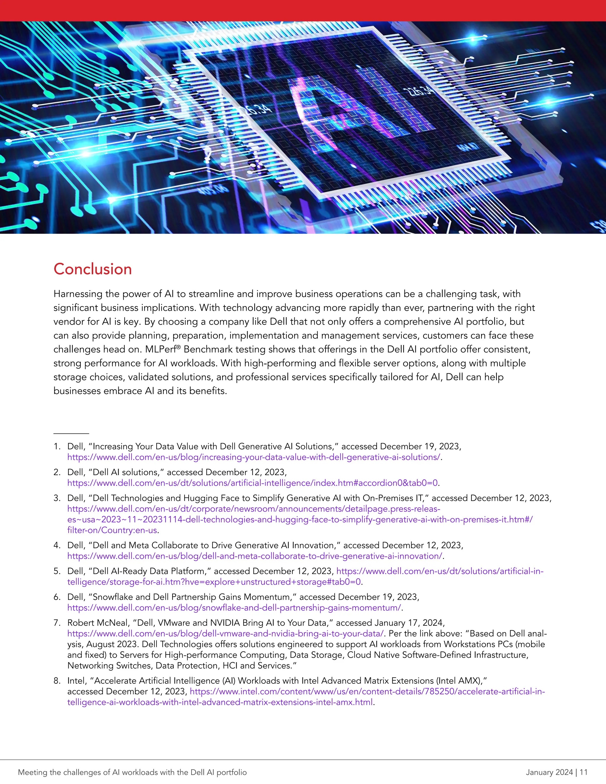 Meeting the challenges of AI workloads with the Dell AI portfolio | PDF