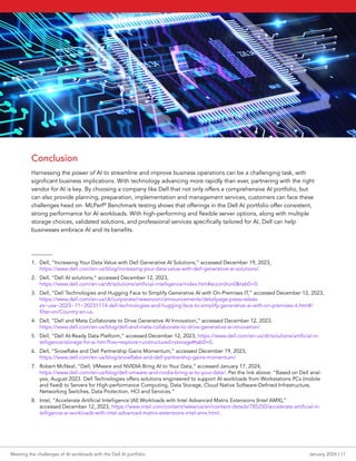 Meeting the challenges of AI workloads with the Dell AI portfolio | PDF