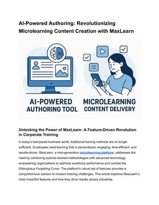 AI-Powered Authoring_ Revolutionizing Microlearning Content Creation with MaxLearn.pdf