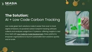 AI-Powered Carbon Footprint Trackers Built with Low-Code Platforms | PDF