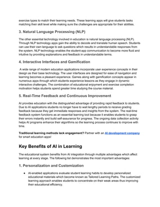 AI-Powered Education Apps: Shaping the Future of Learning in 2025 | PDF