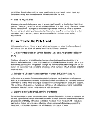 AI-Powered Education Apps: Shaping the Future of Learning in 2025 | PDF