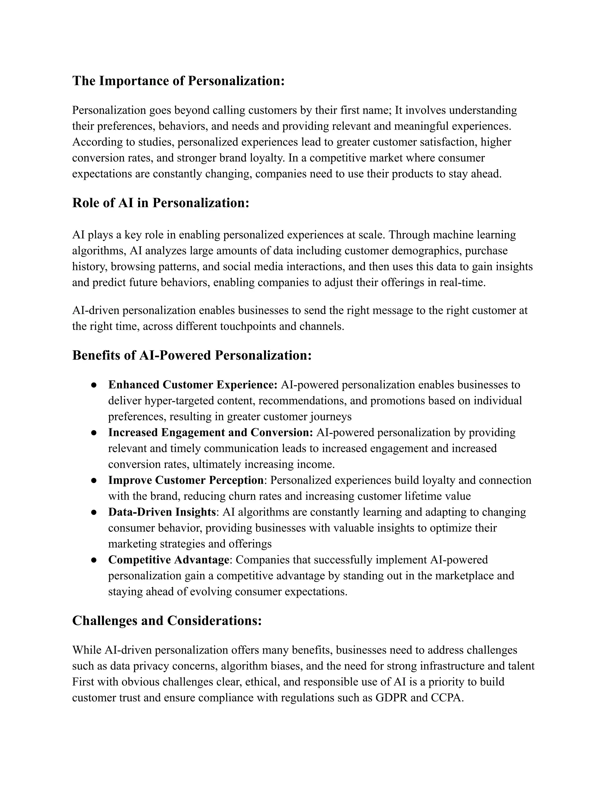 AI-Powered Personalization: The Future of Customer Engagement | PDF