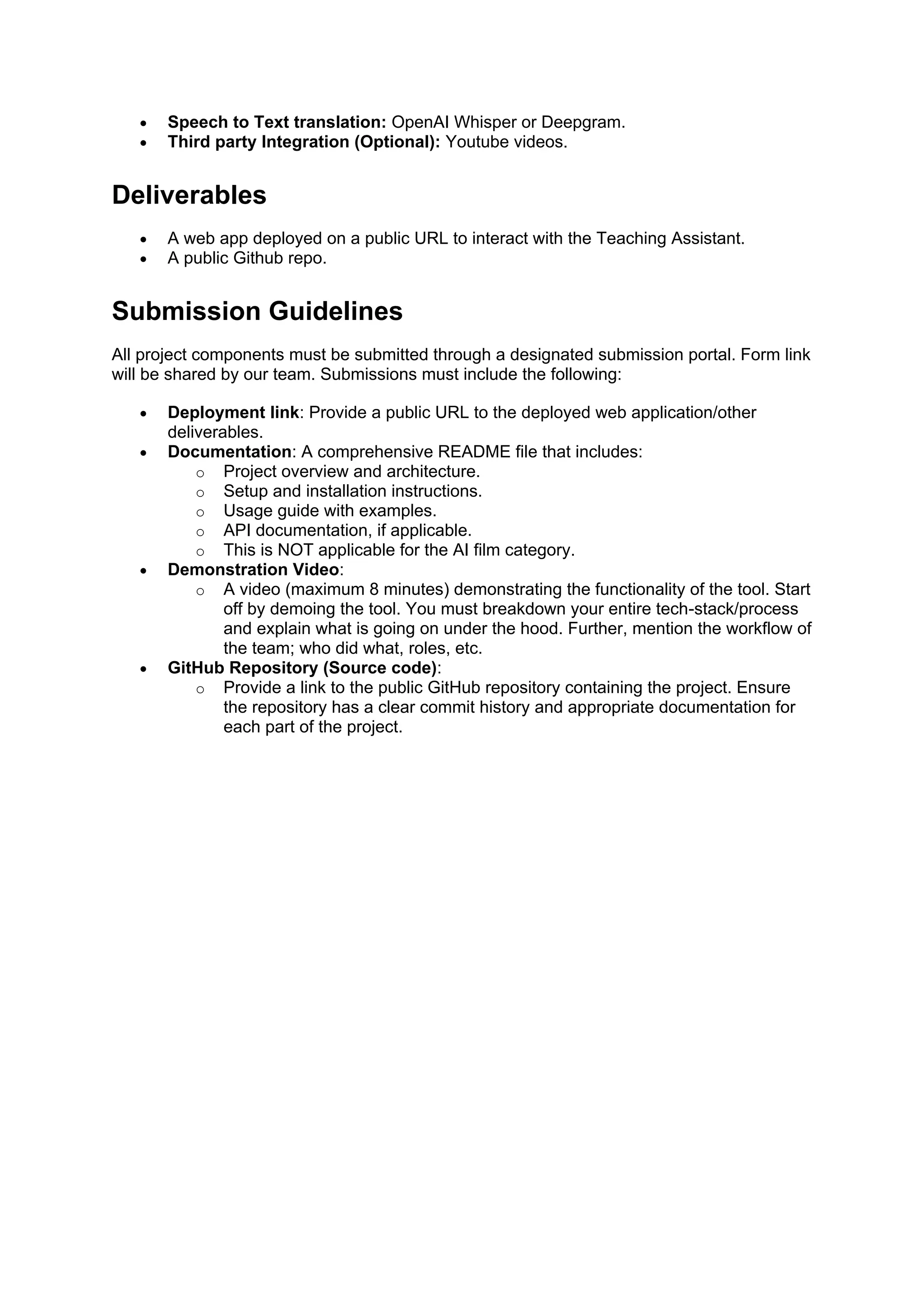 AI-Powered Teaching Assistant-requirements | PDF | Free Download