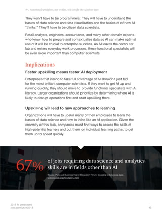 Ai - Artificial Intelligence predictions-2018-report - PWC | PDF | Internet | Computing