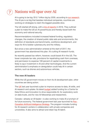 Ai - Artificial Intelligence predictions-2018-report - PWC | PDF | Internet | Computing