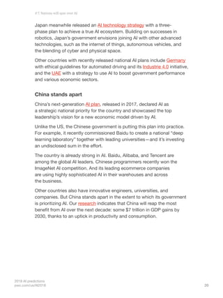 Ai - Artificial Intelligence predictions-2018-report - PWC | PDF | Internet | Computing