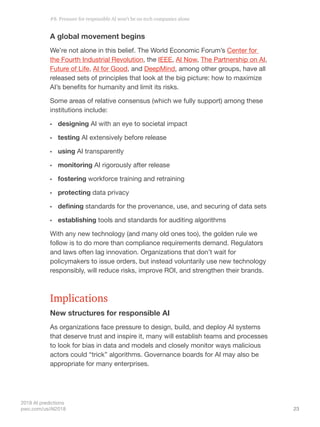 Ai - Artificial Intelligence predictions-2018-report - PWC | PDF | Internet | Computing