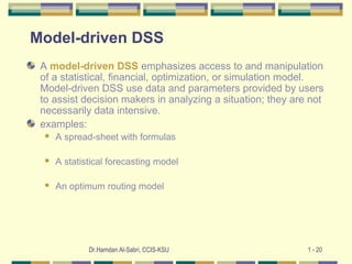 Decision Support Systems | PPT