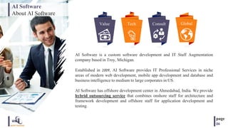 AI Software Corporate Profile | PPTX | Computer Software and ...
