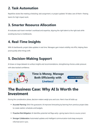 AI Project Management: Boost Efficiency with Smart Tools | PDF