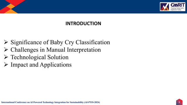 Baby Cry Classification using machine learning | PPT