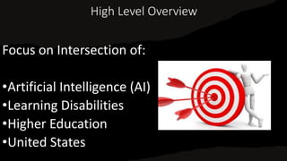 Artificial Intelligence Tools for Students with Learning Disabilities ...