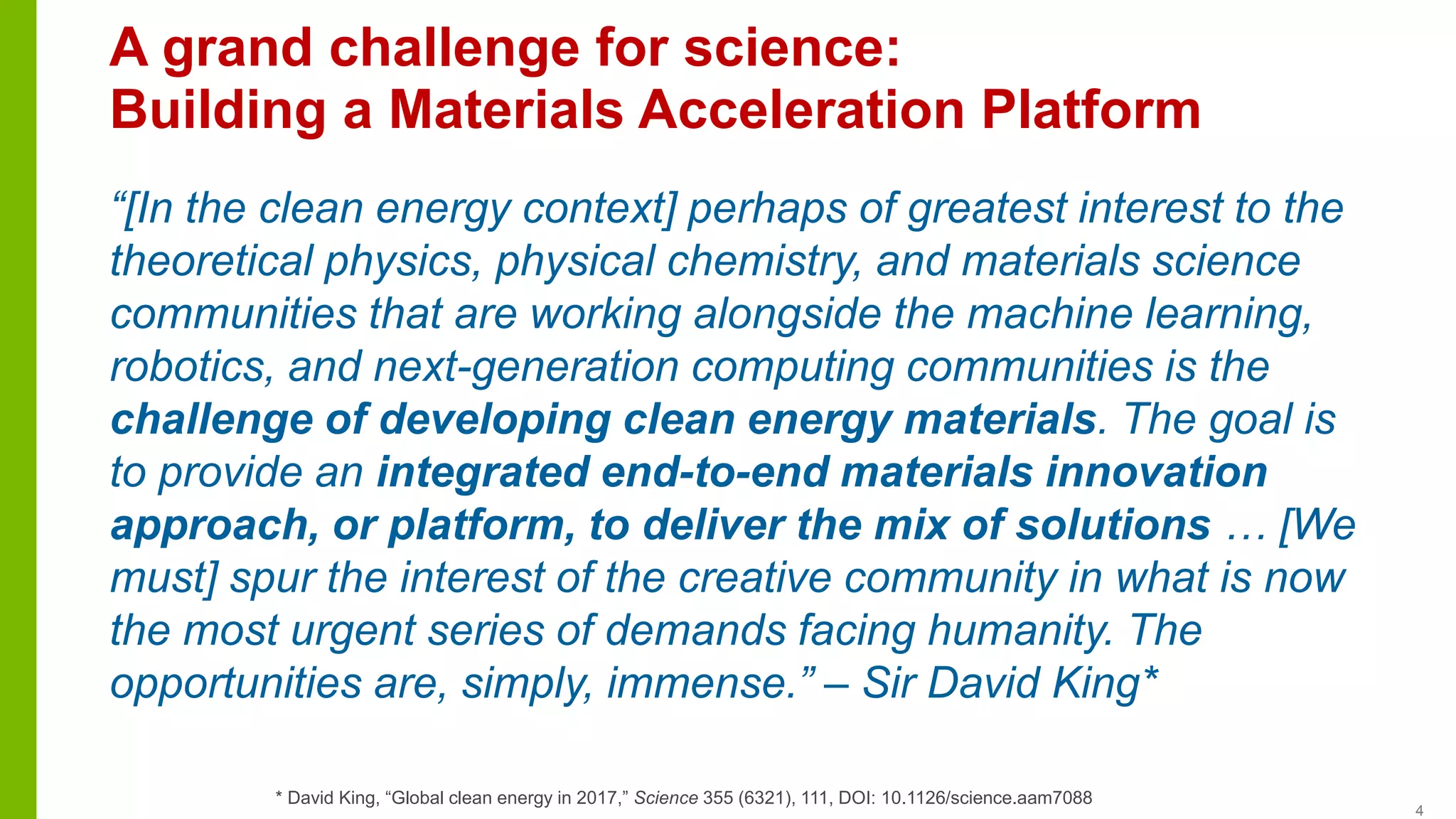 AI at Scale for Materials and Chemistry | PPTX