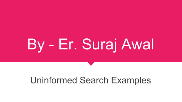 Uninformed Search Examples | PPT