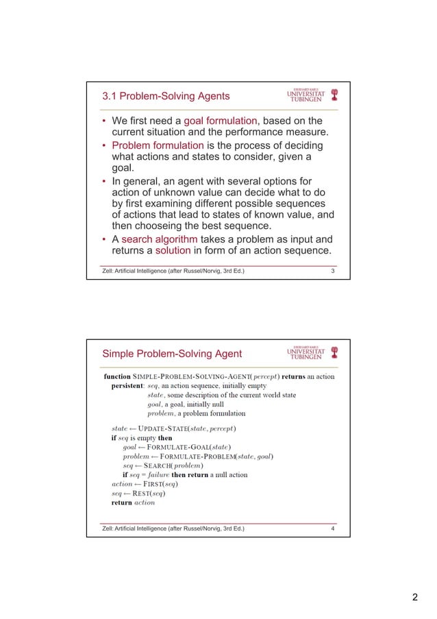 Ai 03 solving_problems_by_searching | PDF | Search | Internet