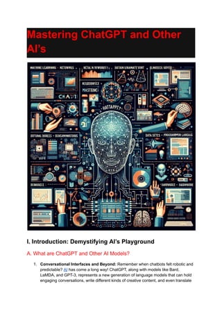 Mastering ChatGPT and Other AI’s | PDF | Screenwriting | Content Production