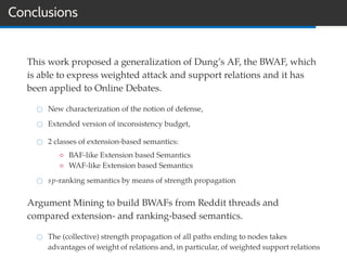 Constructing and Evaluating Bipolar Weighted Argumentation Frameworks for Online Debating ...
