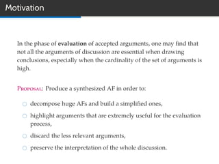 Synthesis of Argumentation Graphs by Matrix Factorization