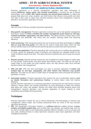 AI3021-IT IN AGRICULTURAL SYSTEM - UNIT-1-Precision Farming.pdf