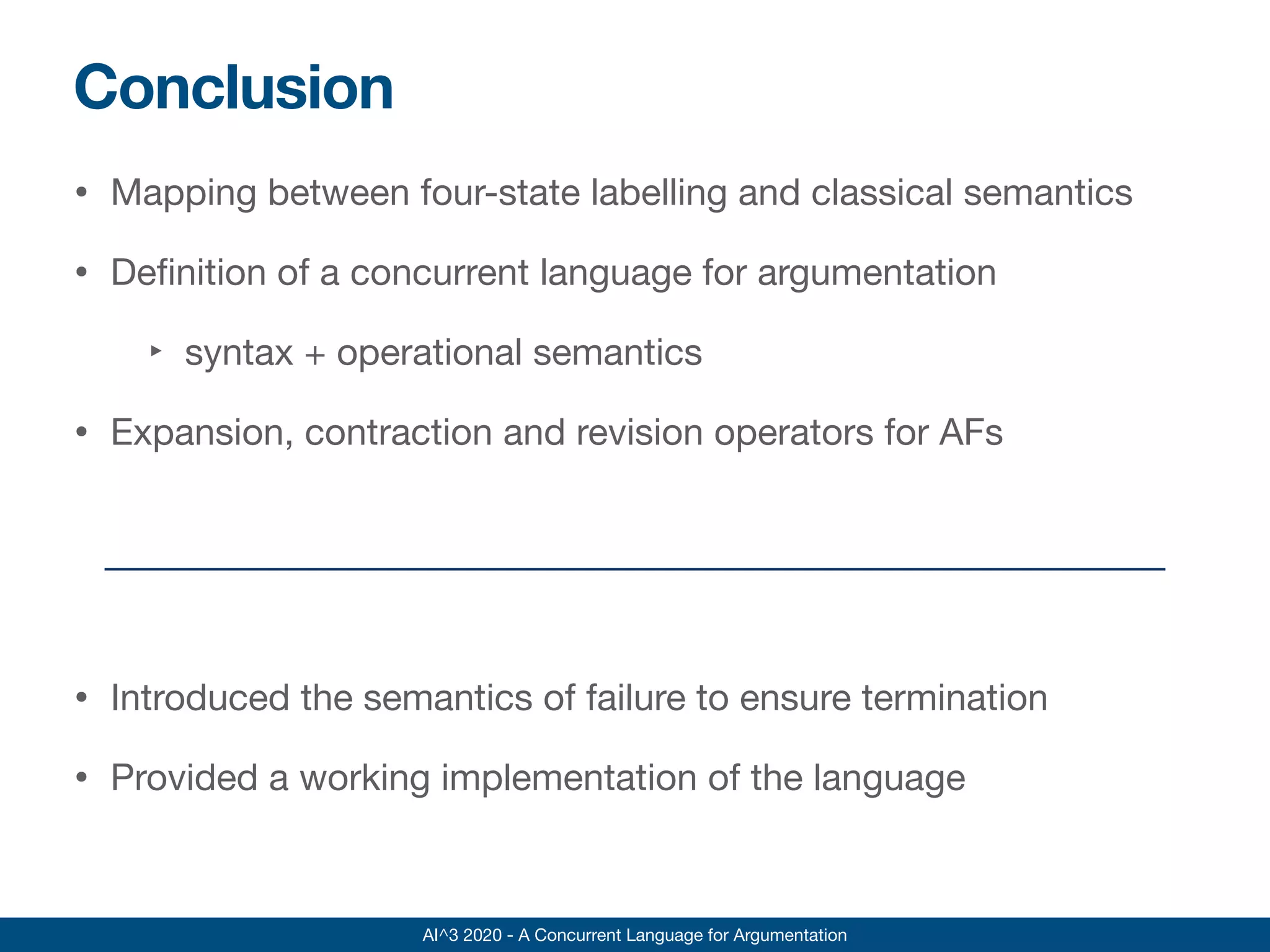 A Concurrent Language for Argumentation | PPT