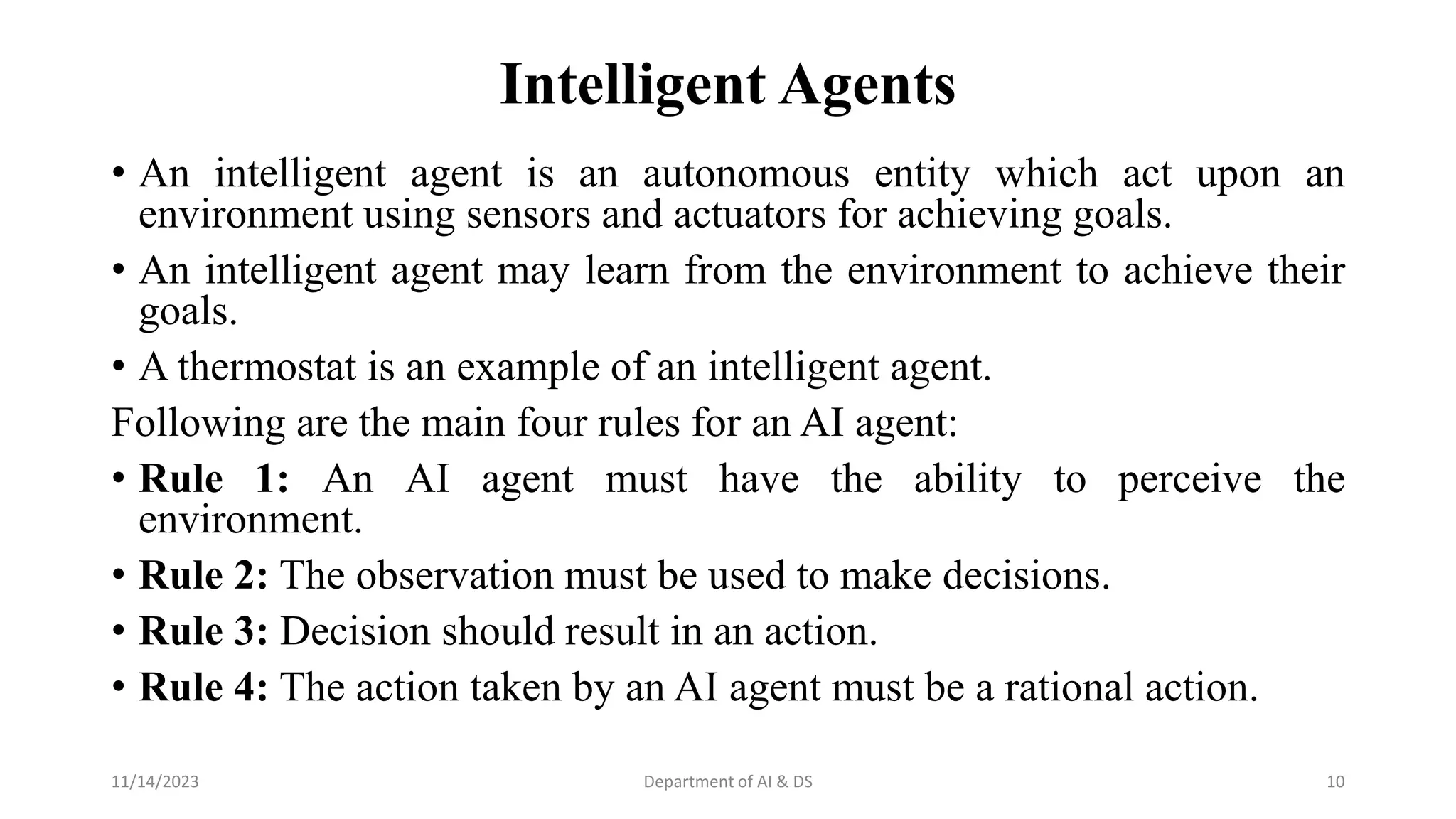 AI3391 ARTIFICIAL INTELLIGENCE Session 1A Agents and Enviroments.pptx