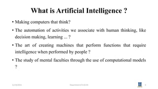 AI3391 ARTIFICIAL INTELLIGENCE Session 1 Introduction to AI.pptx