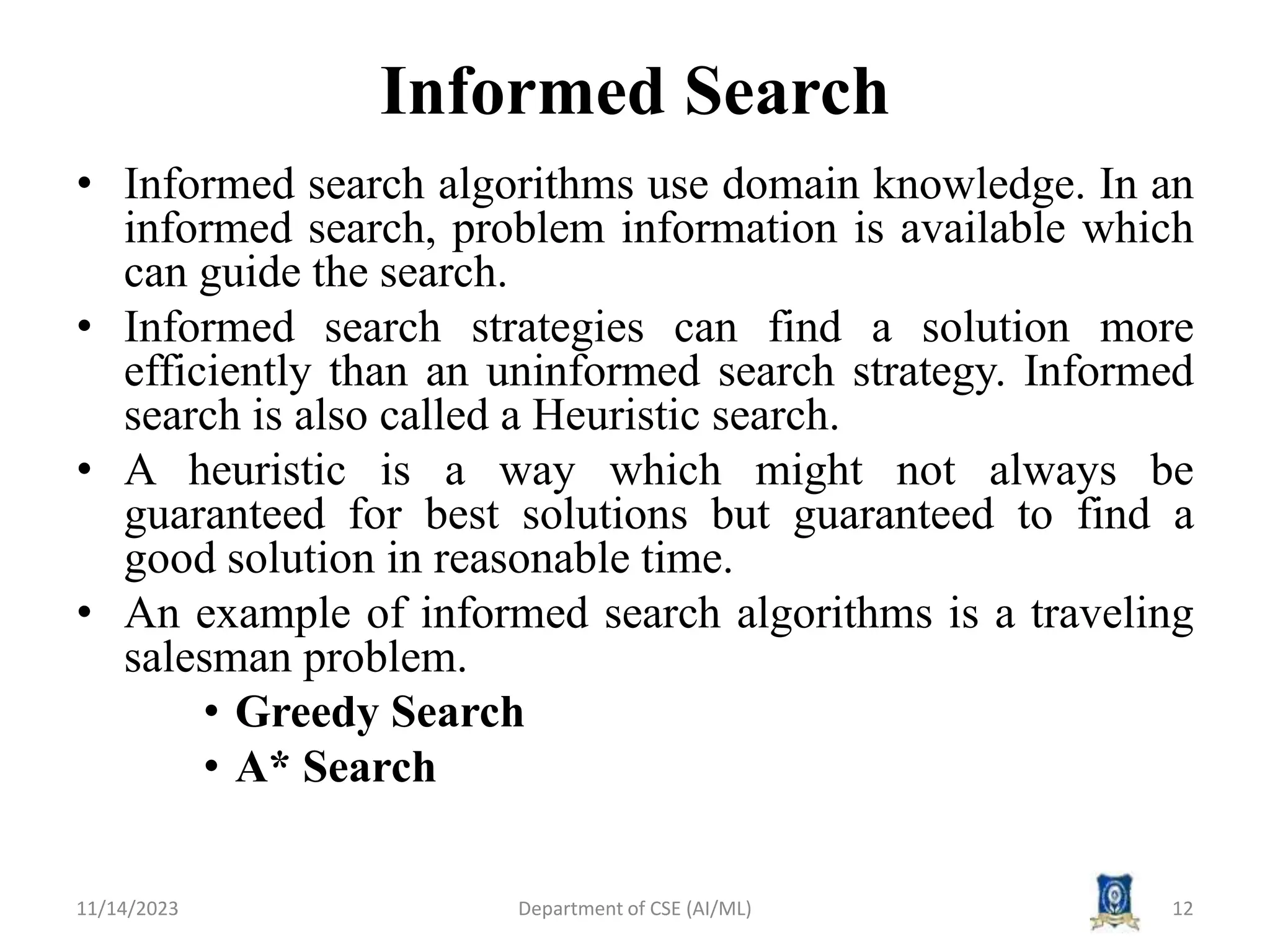 AI3391 ARTIFICIAL INTELLIGENCE Session 6 Search algorithm.pptx