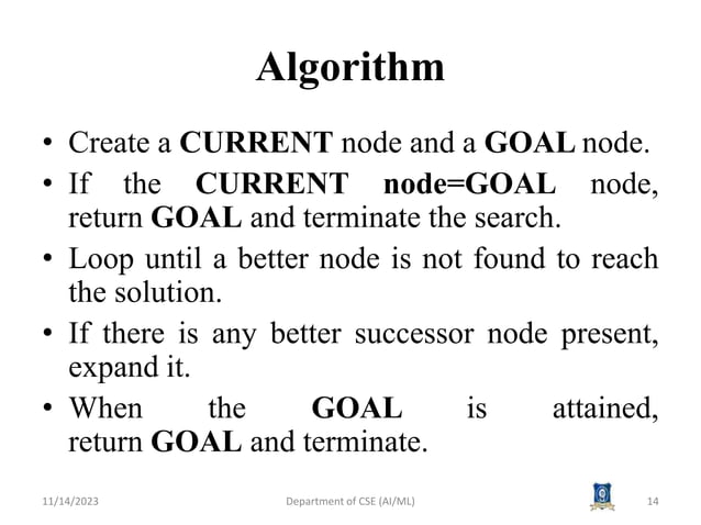 Ai3391 Session 11 Hill Climbing Algorithmpptx