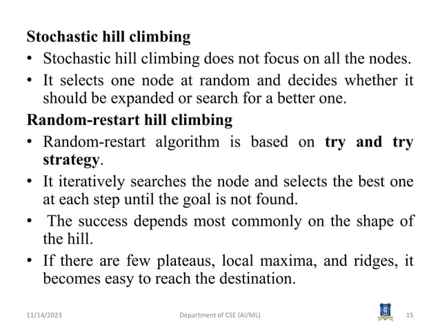 Ai3391 Session 11 Hill Climbing Algorithmpptx 