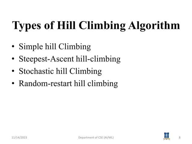 AI3391 Session 11 Hill climbing algorithm.pptx