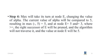 AI3391 Artificial intelligence Session 16 Alpha–Beta Pruning.pptx | Technology & Computing