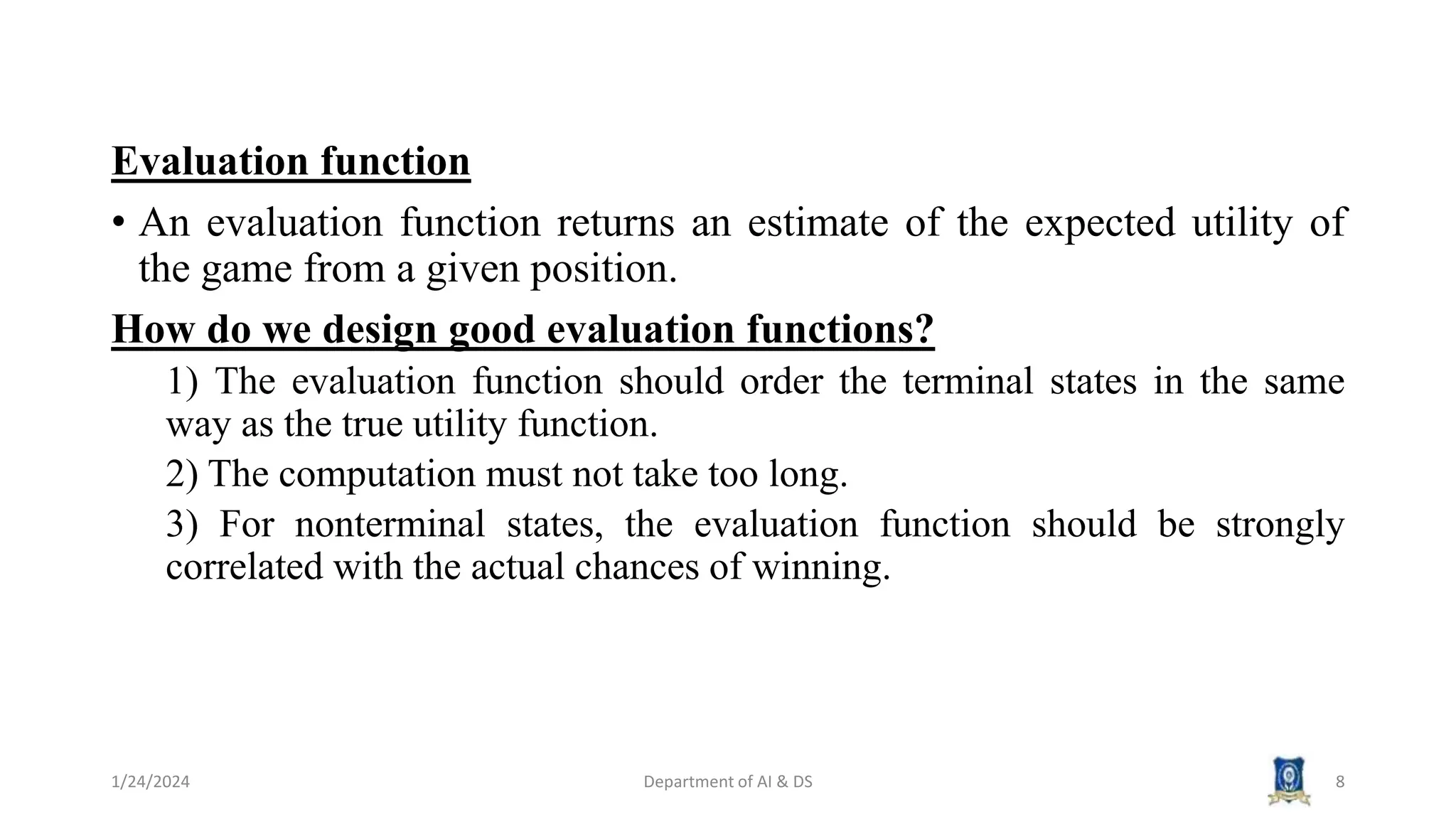 AI3391 Artificial Intelligence Session 17 imperfect real time decisions ...