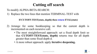 AI3391 Artificial Intelligence Session 17 imperfect real time decisions ...