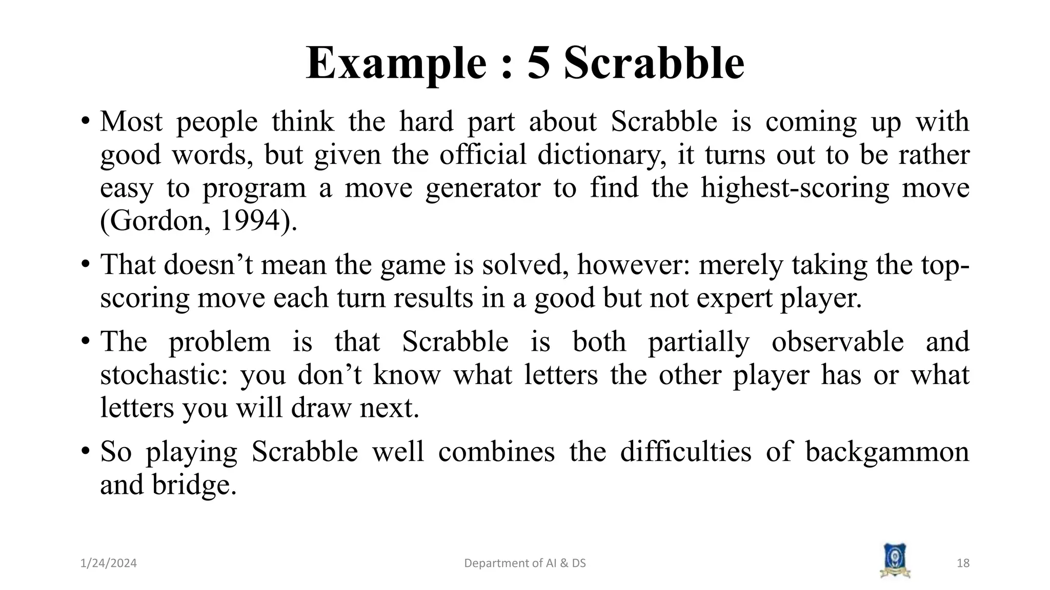 AI3391 Artificial Intelligence Session 20 partially observed games.pptx