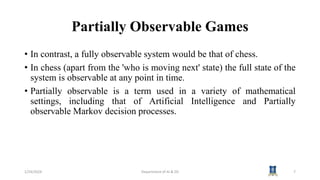 AI3391 Artificial Intelligence Session 20 partially observed games.pptx