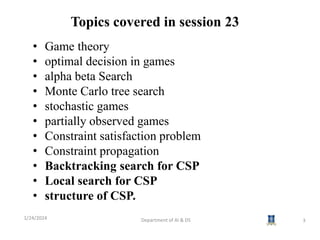 AI3391 Artificial Intelligence Session 23 Backtracking CSP's.pptx