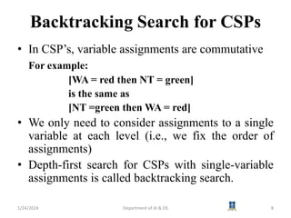 AI3391 Artificial Intelligence Session 23 Backtracking CSP's.pptx