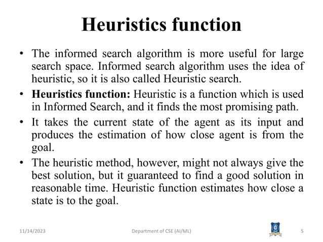 AI3391 Session 9 Greedy Best first search algorithm.pptx AI3391 Session 9 Greedy Best first search algorithm.pptx
