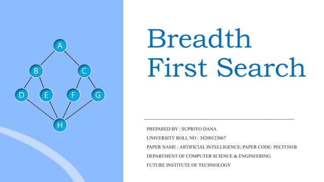 Breadth First Search . | PPT