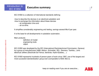 Presentation ABB sur le standard IEC61850 pour l'automation des ...
