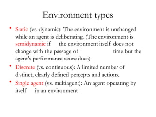 AI: Artificial Agents on the Go and its types | PPTX