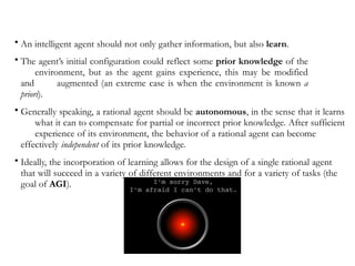 AI: Artificial Agents on the Go and its types | PPTX