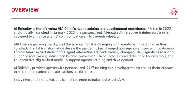 AIA – Insurer Innovation Award 2023 | PPTX | Roleplaying Games | Games and Puzzles